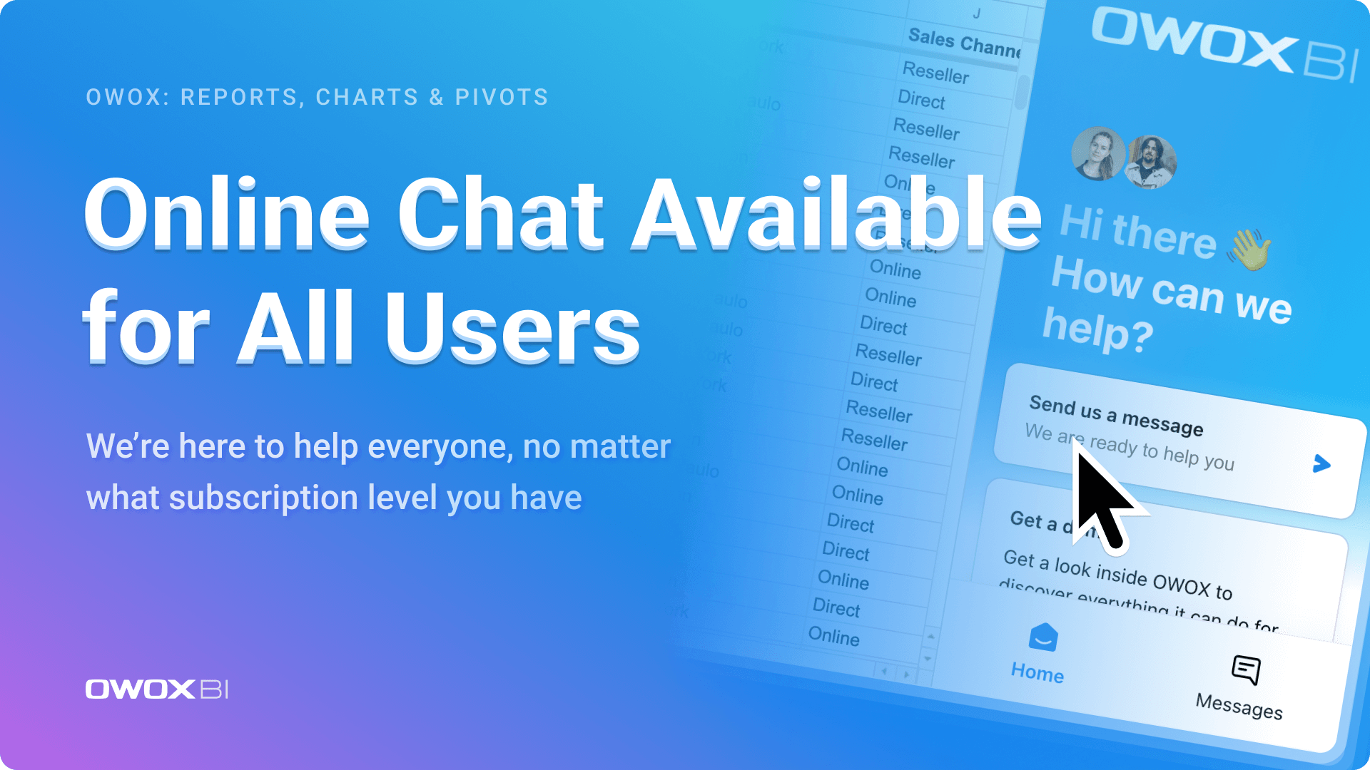 October 16, 2024 — OWOX Extension for Google Sheets. Online Chat Support Now Available for ...